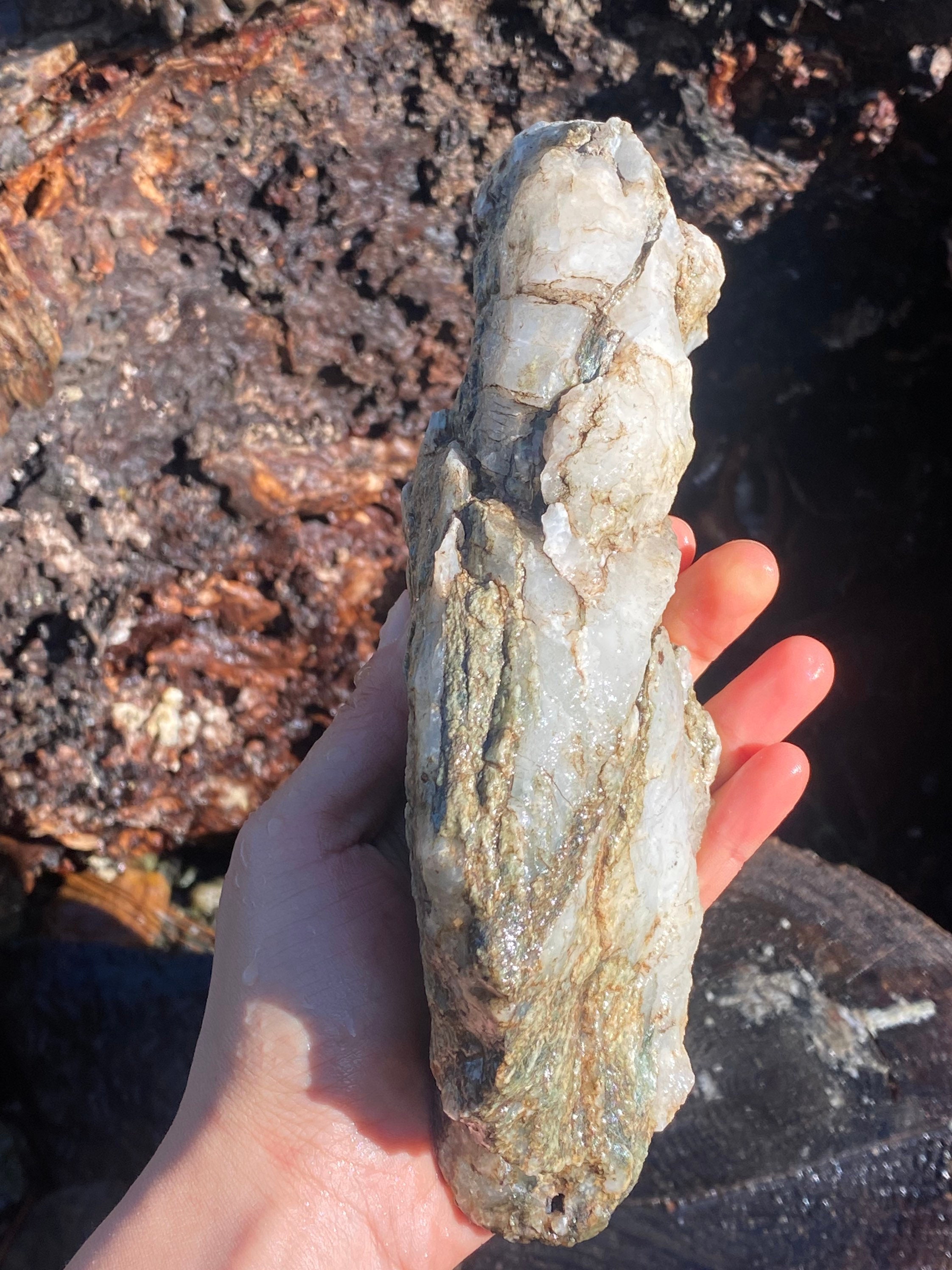 Raw Beryl Natural Goshenite With Light Blue Schist - Etsy