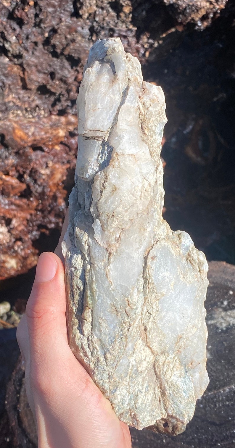 Raw Beryl Natural Goshenite With Light Blue Schist - Etsy