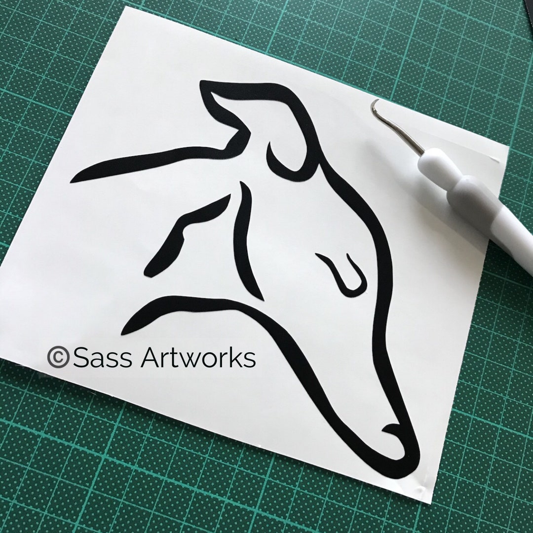 Regal Hound Window Decal - Black | Greyhound | Whippet | Italian ...