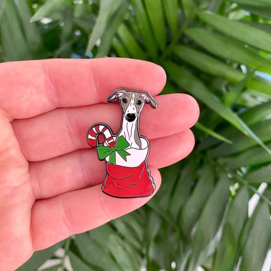 Pup of Cheer Enamel Pin - Etsy