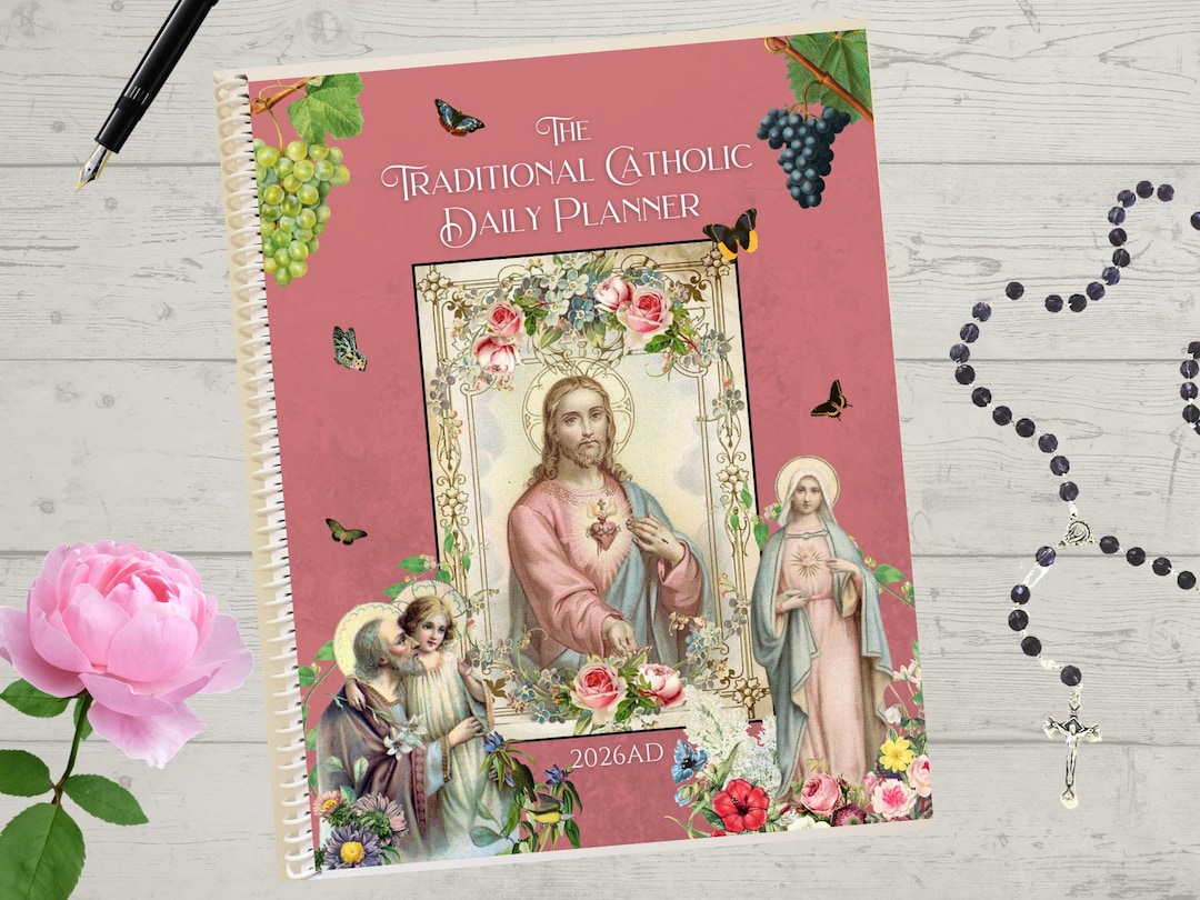 Traditional Catholic Daily Planner 2026AD Hourly Daily Planner - Etsy