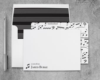 Music note cards | Etsy