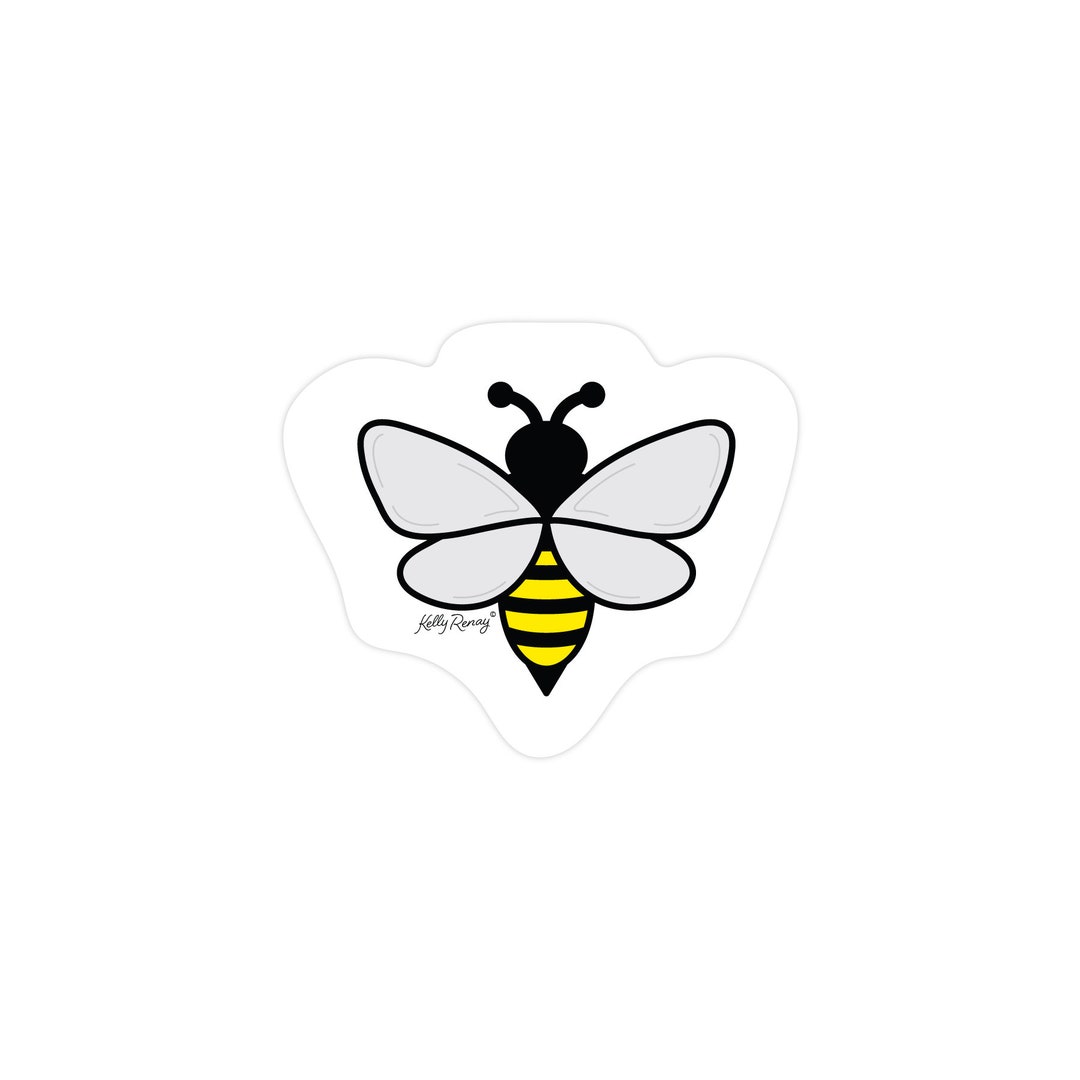 Bee Sticker, Honey Bee Sticker, Bee Decal for Laptop, Bee Vinyl Sticker ...