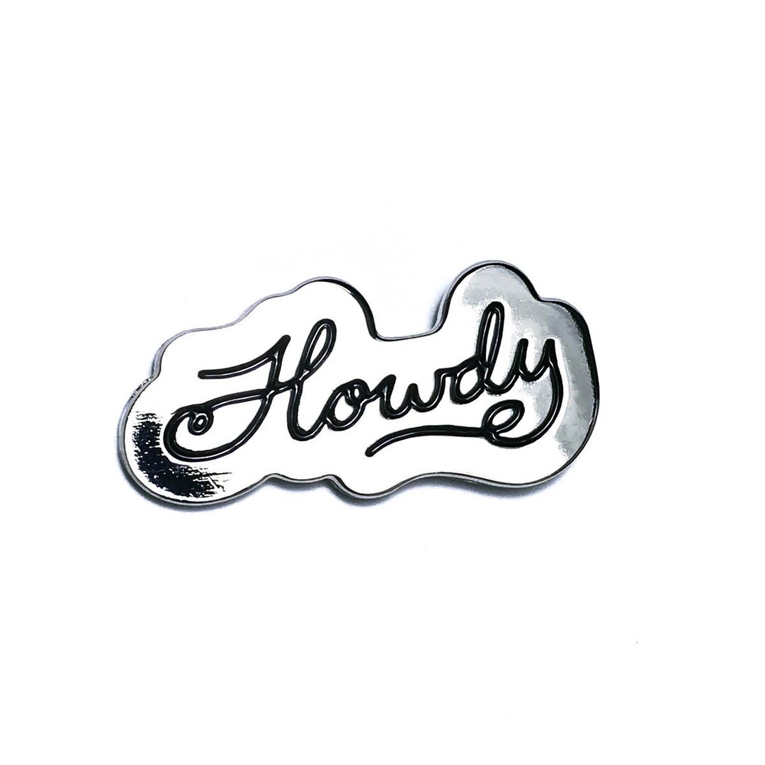 Howdy Enamel Pin | Howdy Lapel Pin | Howdy Pin | Texas Enamel Pin ...