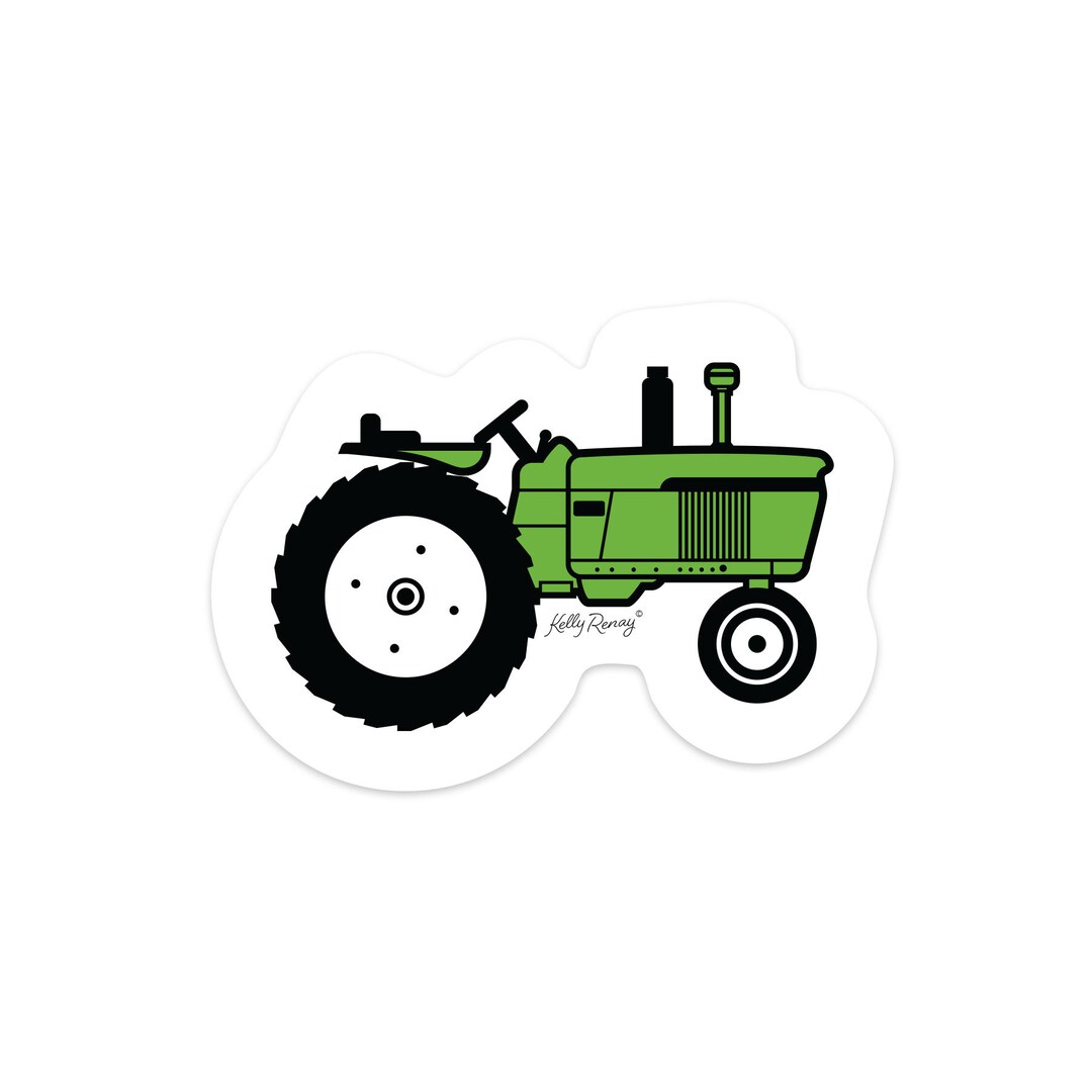 Tractor Sticker, Tractor Vinyl Decal for Water Bottles, Tractor Decal ...
