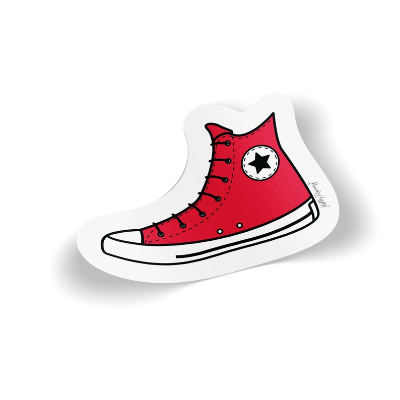 High Top Shoe Sticker Shoe Vinyl Sticker for Laptop Shoe - Etsy