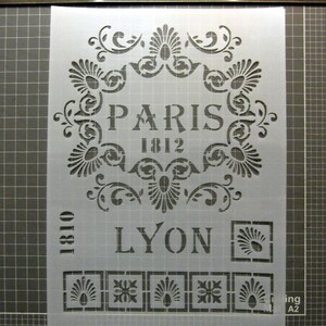 Reuseable Stencil, French Vintage Stencil, Artist Stencil, Cake Stencil ...