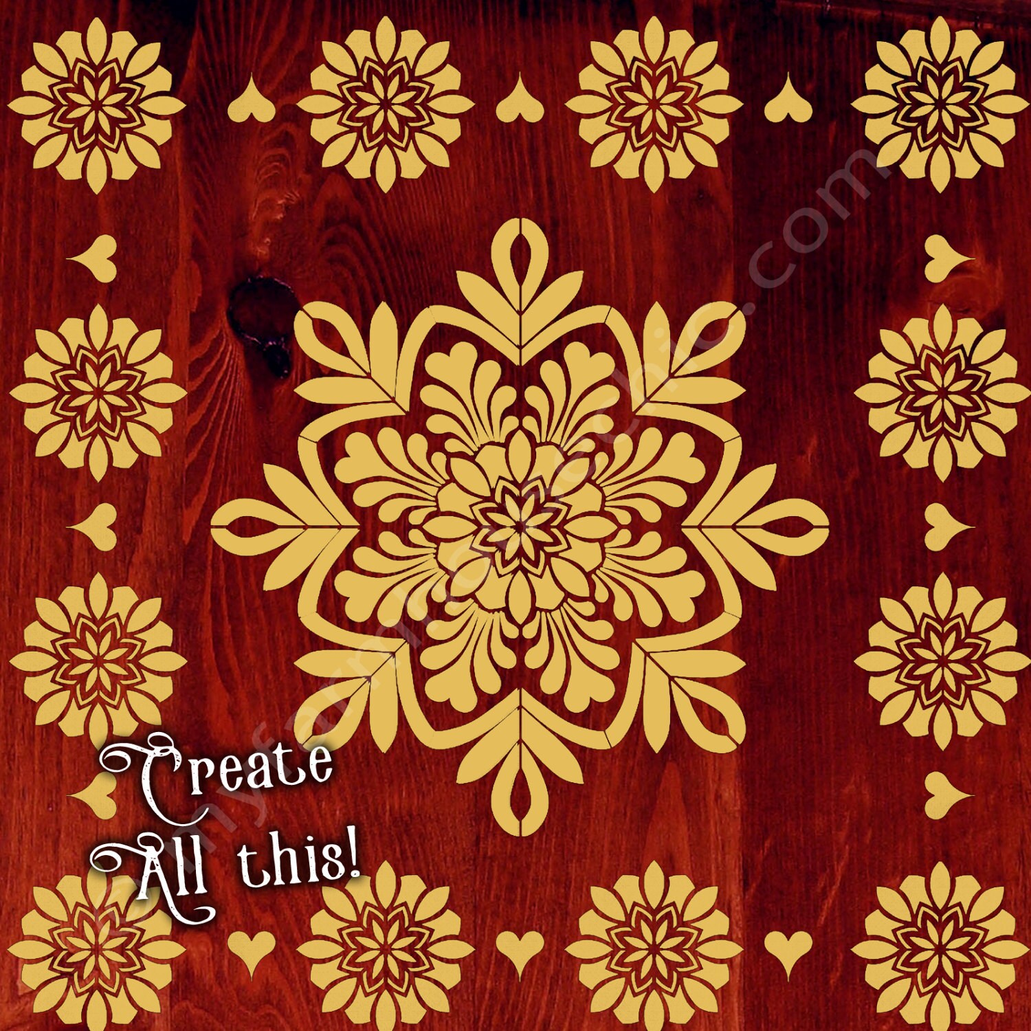 Stencil Mandala Stencil, French Vintage Stencil, Cake Stencil ...