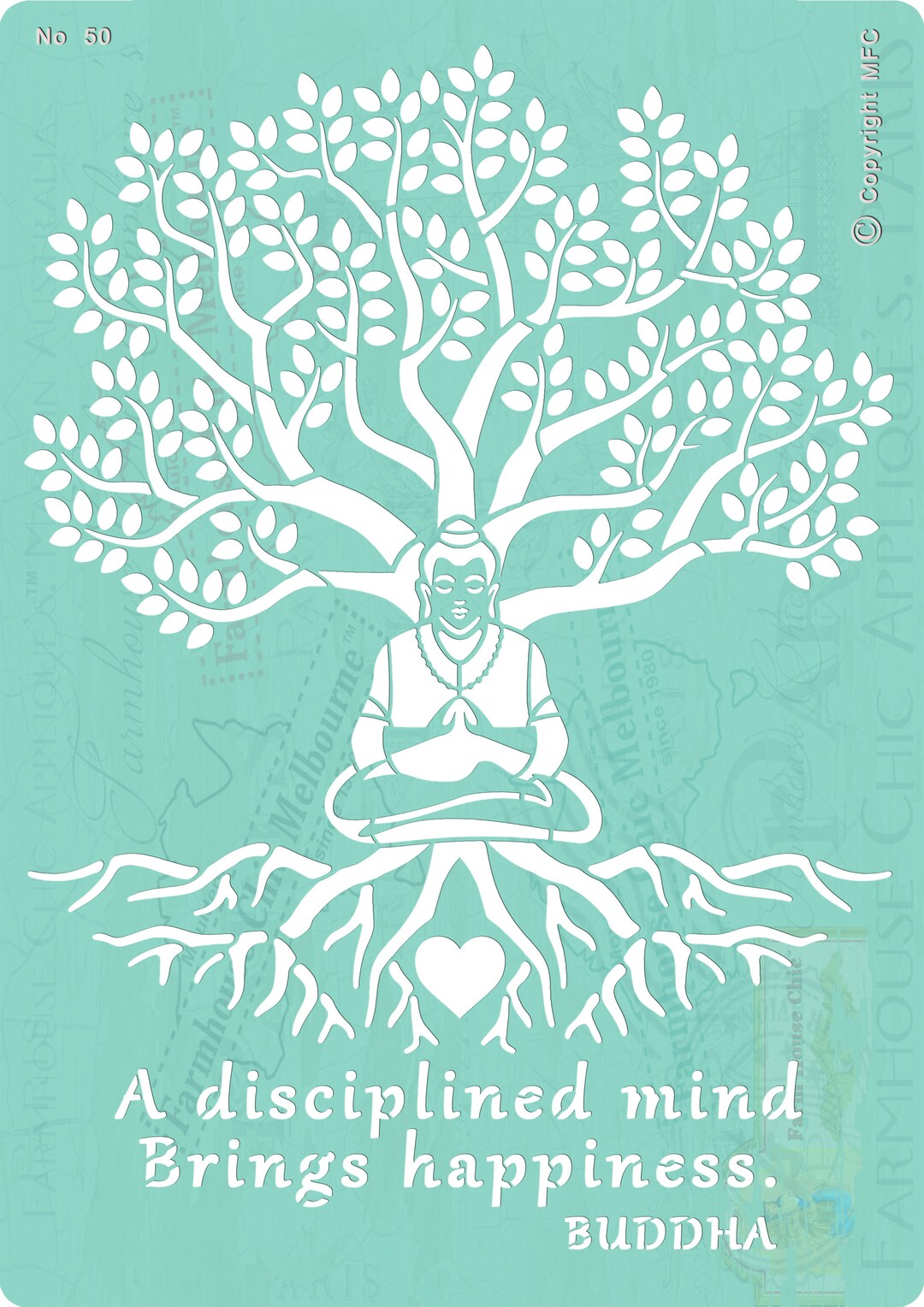 Tree of Life Stencil, Buddha Stencil, Arbre De Vie Stencil, Inner Peace ...