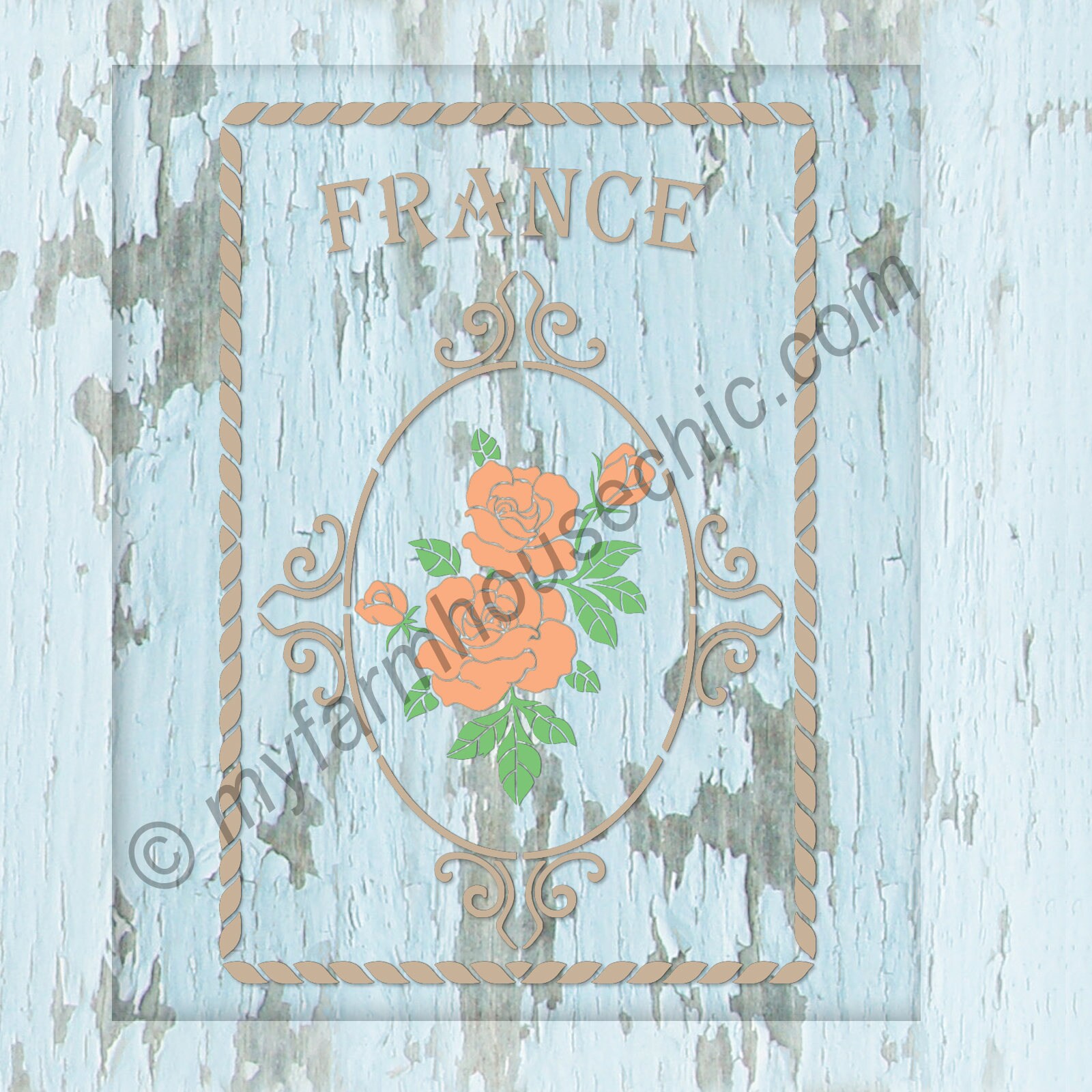 Stencil Set, French Parlor Stencils, French Stencils You Can Create 6 ...