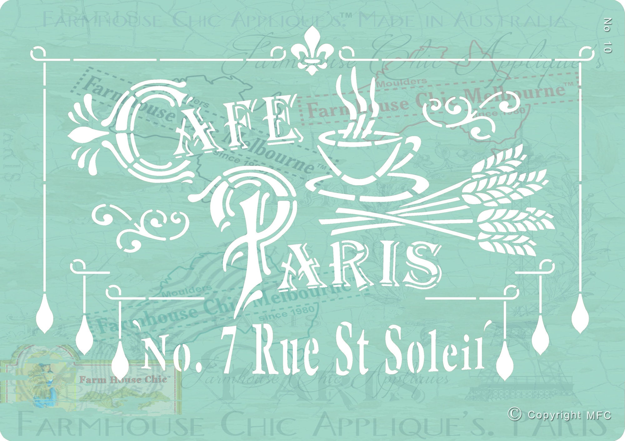 French Stencil Pochoirs De Meubles Stencil Cafe Paris - Etsy