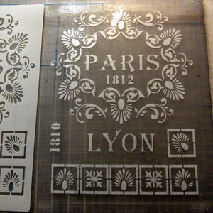 Reuseable Stencil, French Vintage Stencil, Artist Stencil, Cake Stencil ...