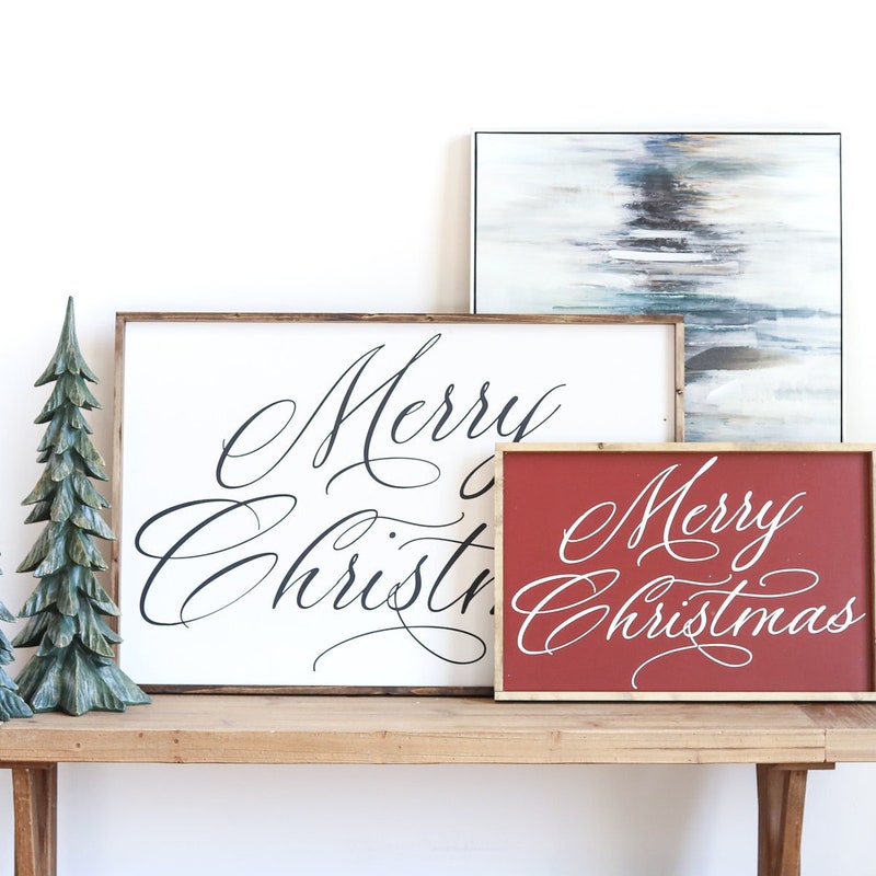 Large Christmas Sign - Etsy