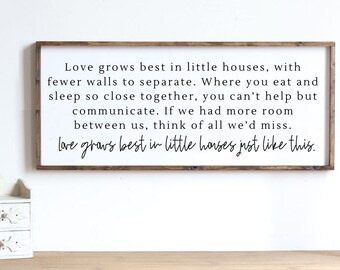 Little Houses Sign - Etsy