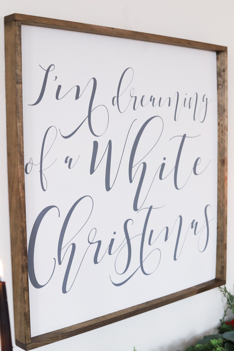 White Christmas Farmhouse Sign Farmhouse Christmas Wall - Etsy