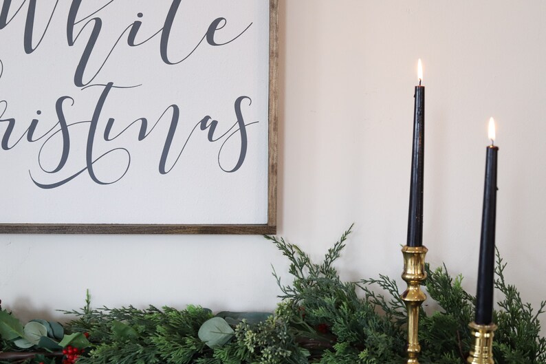 White Christmas Farmhouse Sign Farmhouse Christmas Wall - Etsy