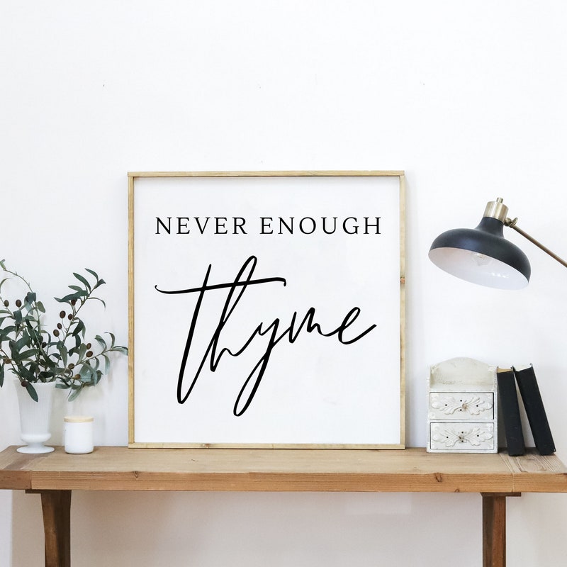 Thyme Sign - Etsy