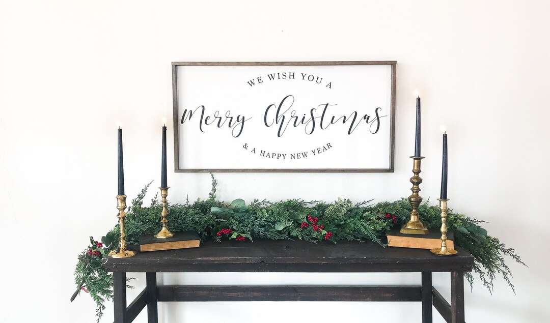 Merry Christmas Farmhouse Sign | Merry Little Christmas Sign | Modern ...