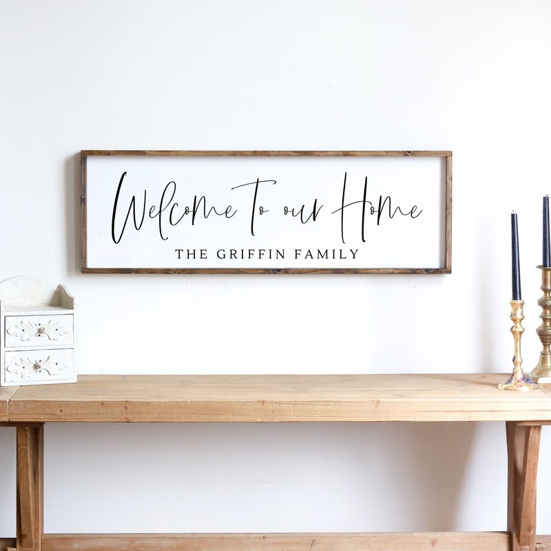 Welcome to Our Home Sign - Etsy