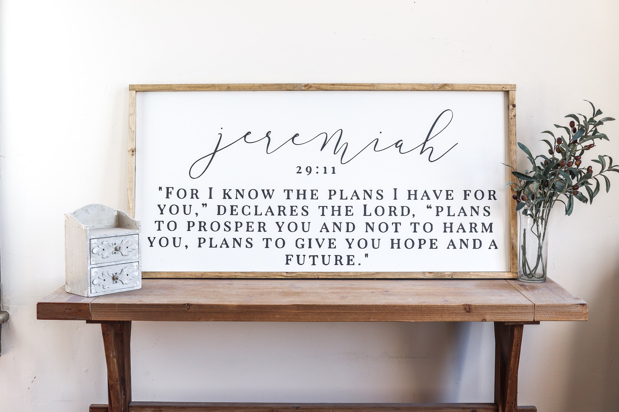 Jeremiah 2911 Verse Sign Jeremiah Wood Sign Scripture Sign | Etsy