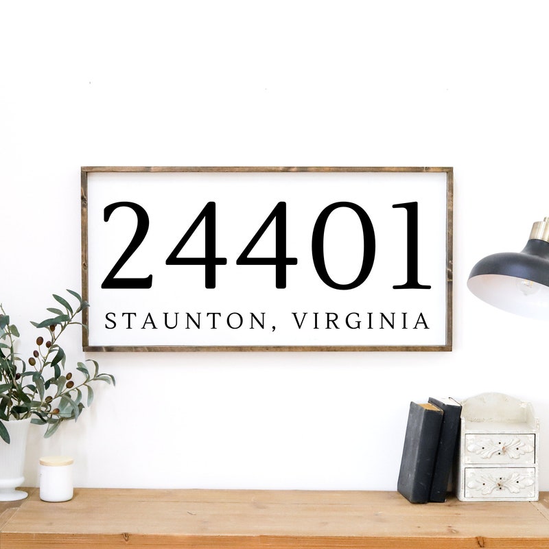 Zip Code Signs - Etsy