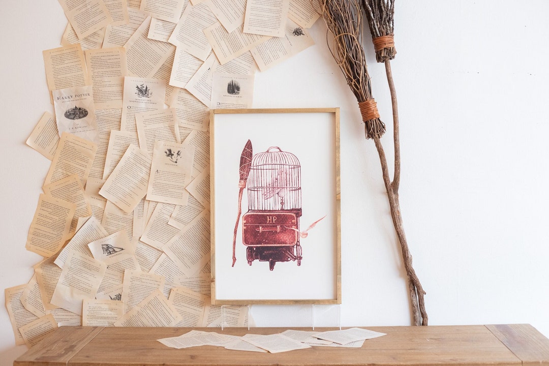 Magic Trolley Wall Decor | Magic School Wall Art | Wizard Nursery Decor ...