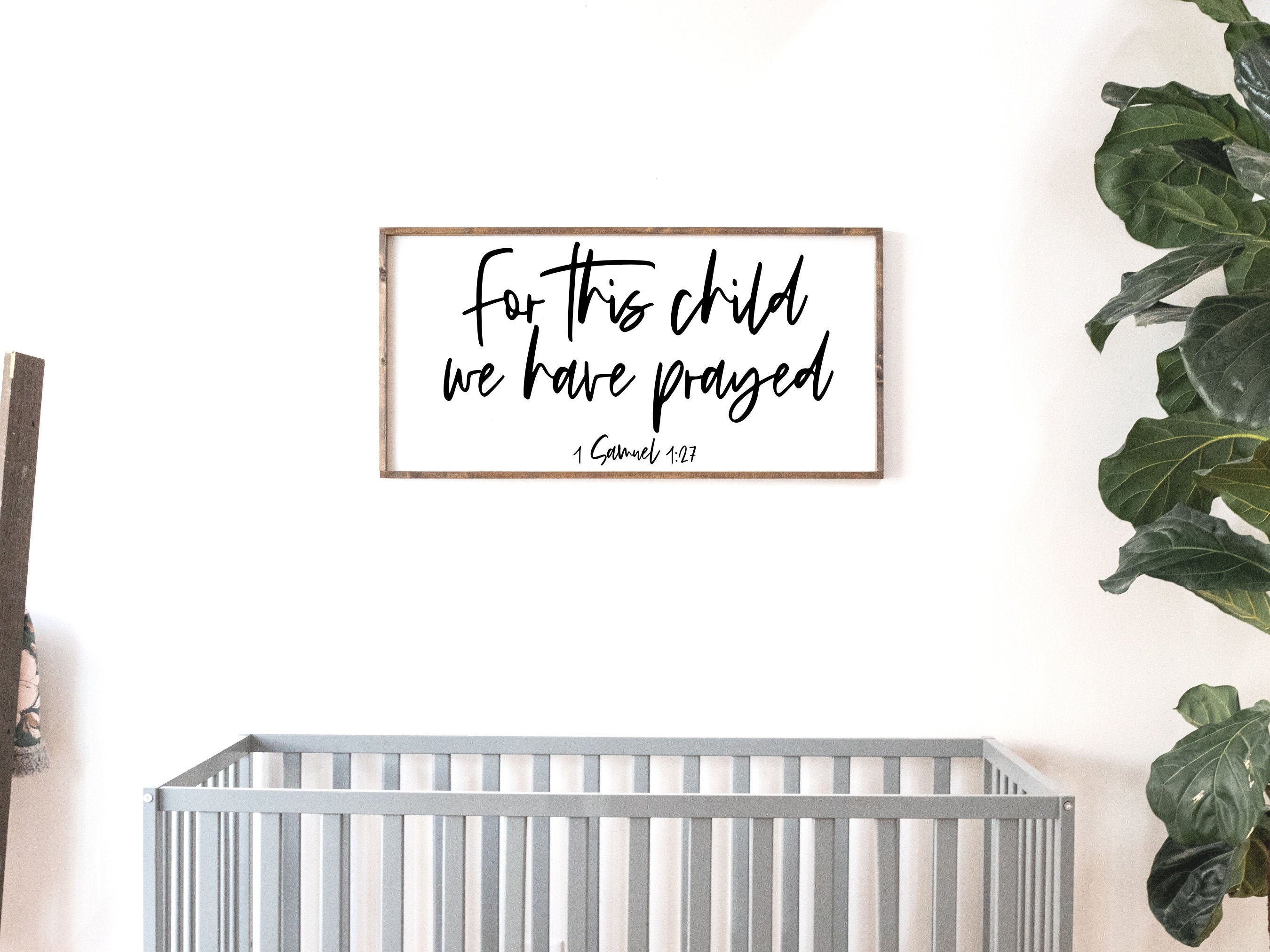 For This Child We Have Prayed Sign Nursery Wall Decor - Etsy