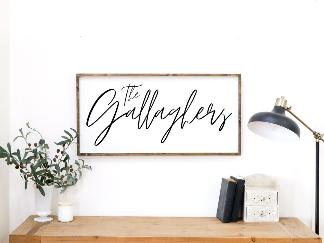Last Name Farmhouse Sign Modern Farmhouse Sign Last Name Sign Modern ...