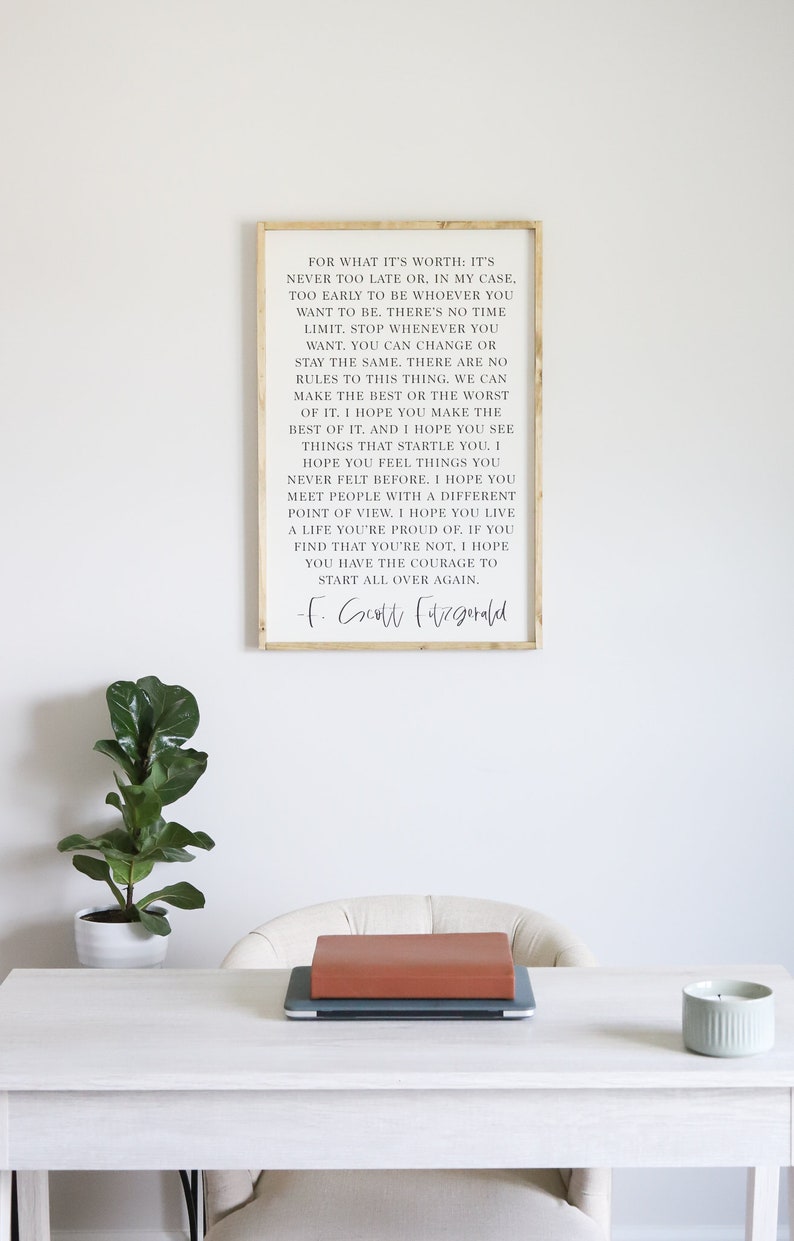 For What It's Worth Sign Living Room Wall Decor F | Etsy