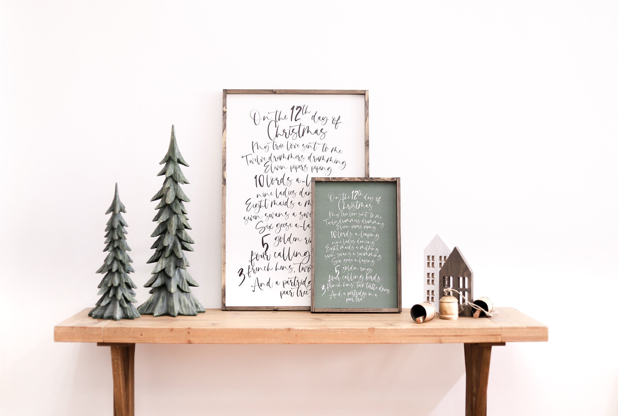 12 Days of Christmas Sign Farmhouse Christmas Wall Decor | Etsy