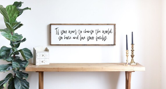 Mother Teresa Wood Sign Inspirational Wall Decor Framed | Etsy