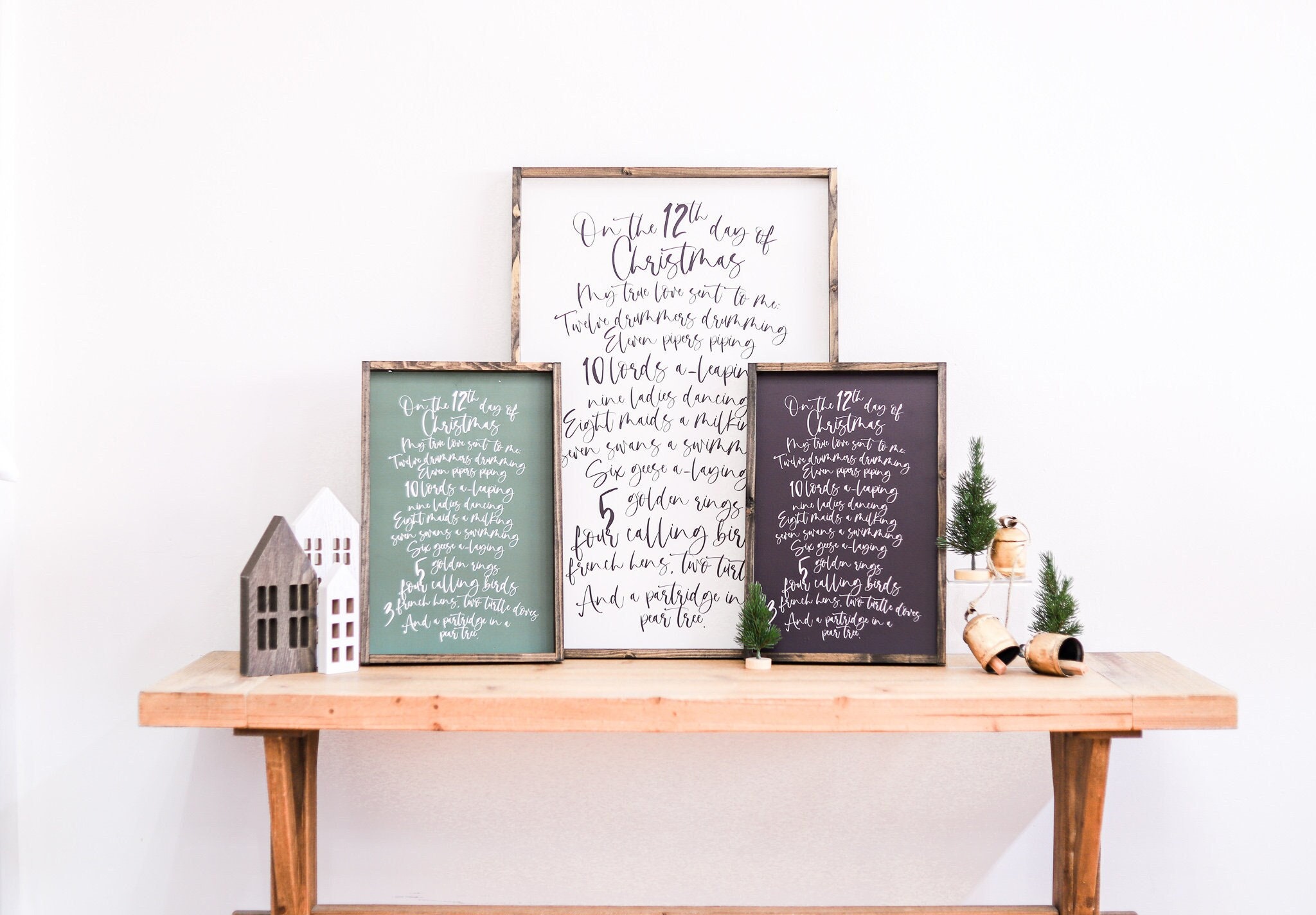 12 Days of Christmas Sign Farmhouse Christmas Wall Decor | Etsy