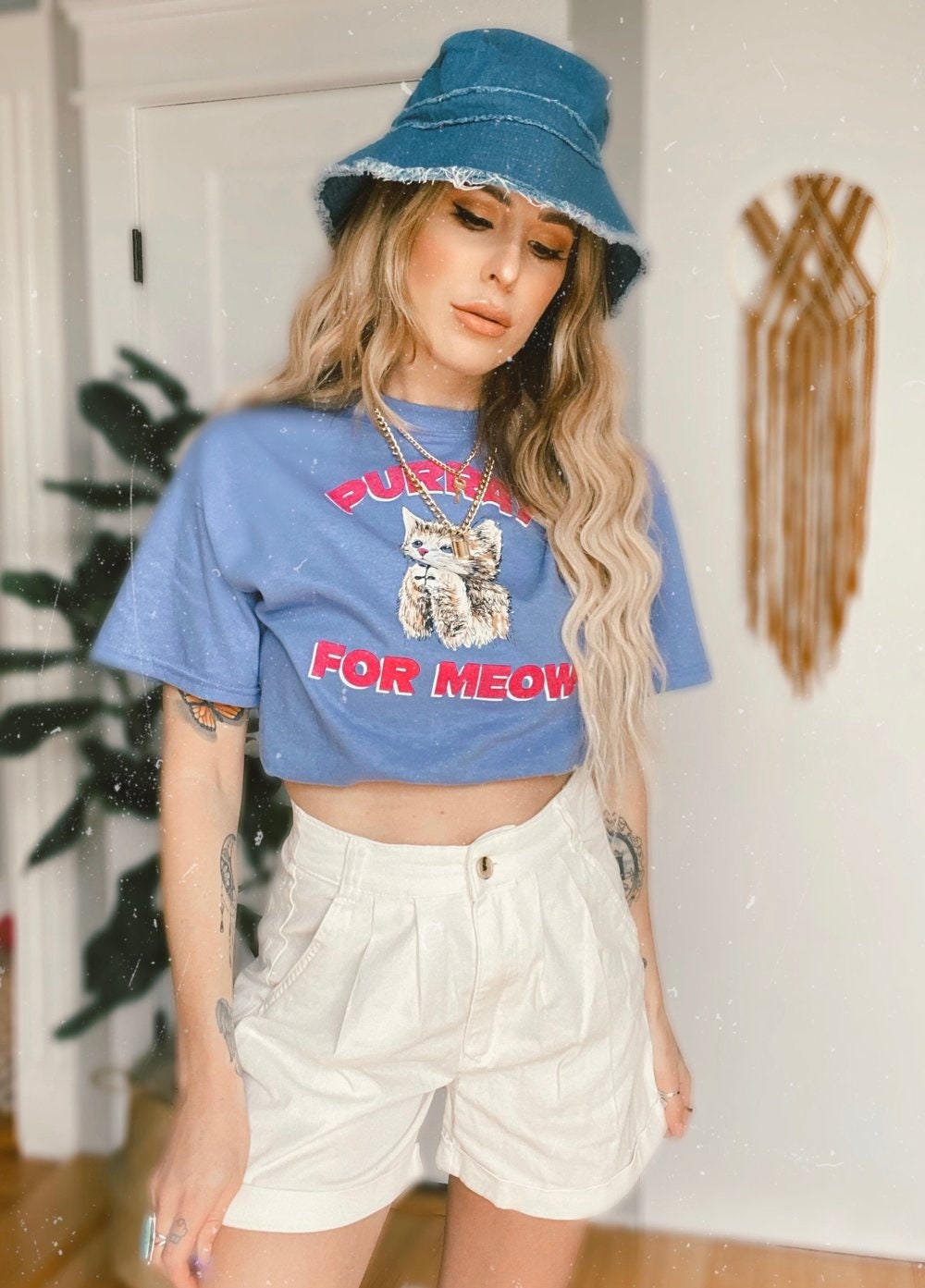 PURRAY FOR MEOW Cat Tee Funny Cat Shirts for Women Cat - Etsy