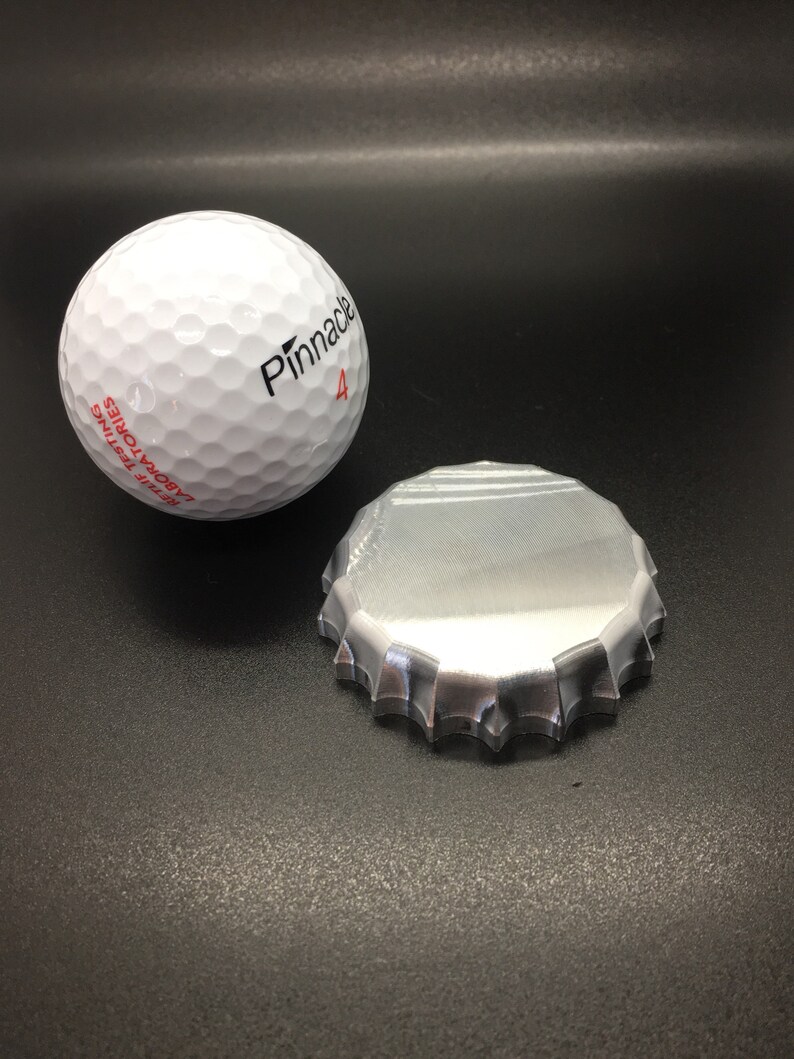 Custom Engraved Golf Ball Marker Bottle Cap Machined Aluminum Raw ...