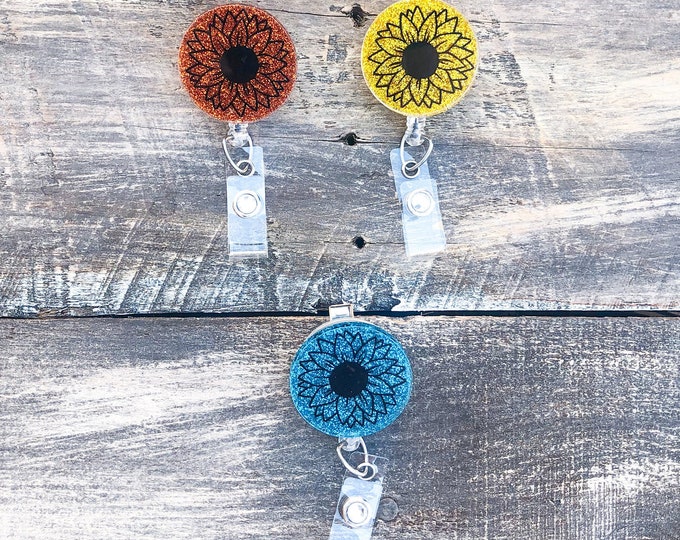 Sunflower Keychain Personalized Keyring Glitter Keychain - Etsy