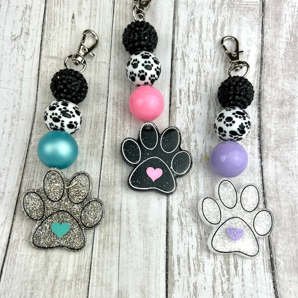 Dog Keychain - Etsy