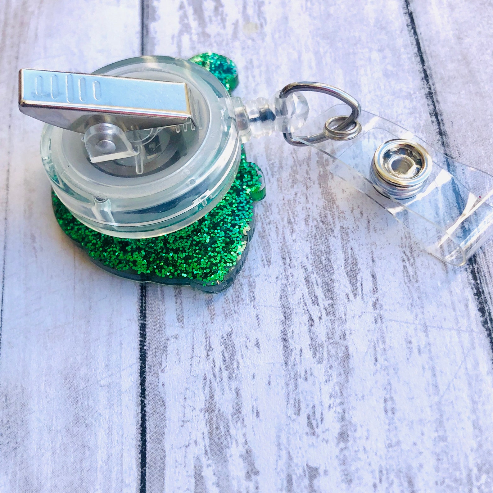 Custom Badge Reel Glitter Badge Reel Tortise Badge Reel | Etsy