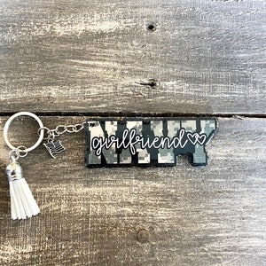 Military Wife Keychain, Army, USAF, Air Force, Navy, USMC, Air Force ...
