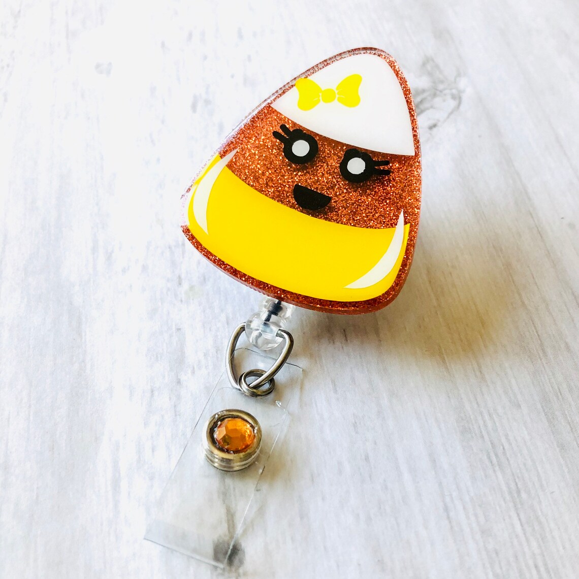 Halloween Badge Reel Fall Badge Reel Candy Corn Badge Reel - Etsy