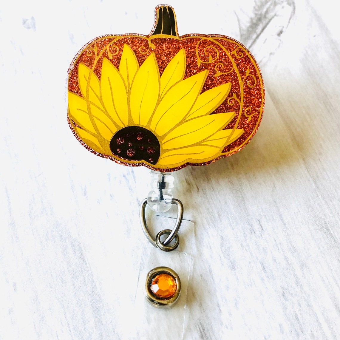 Halloween Badge Reel Fall Badge Reel Pumpkin Badge Reel - Etsy