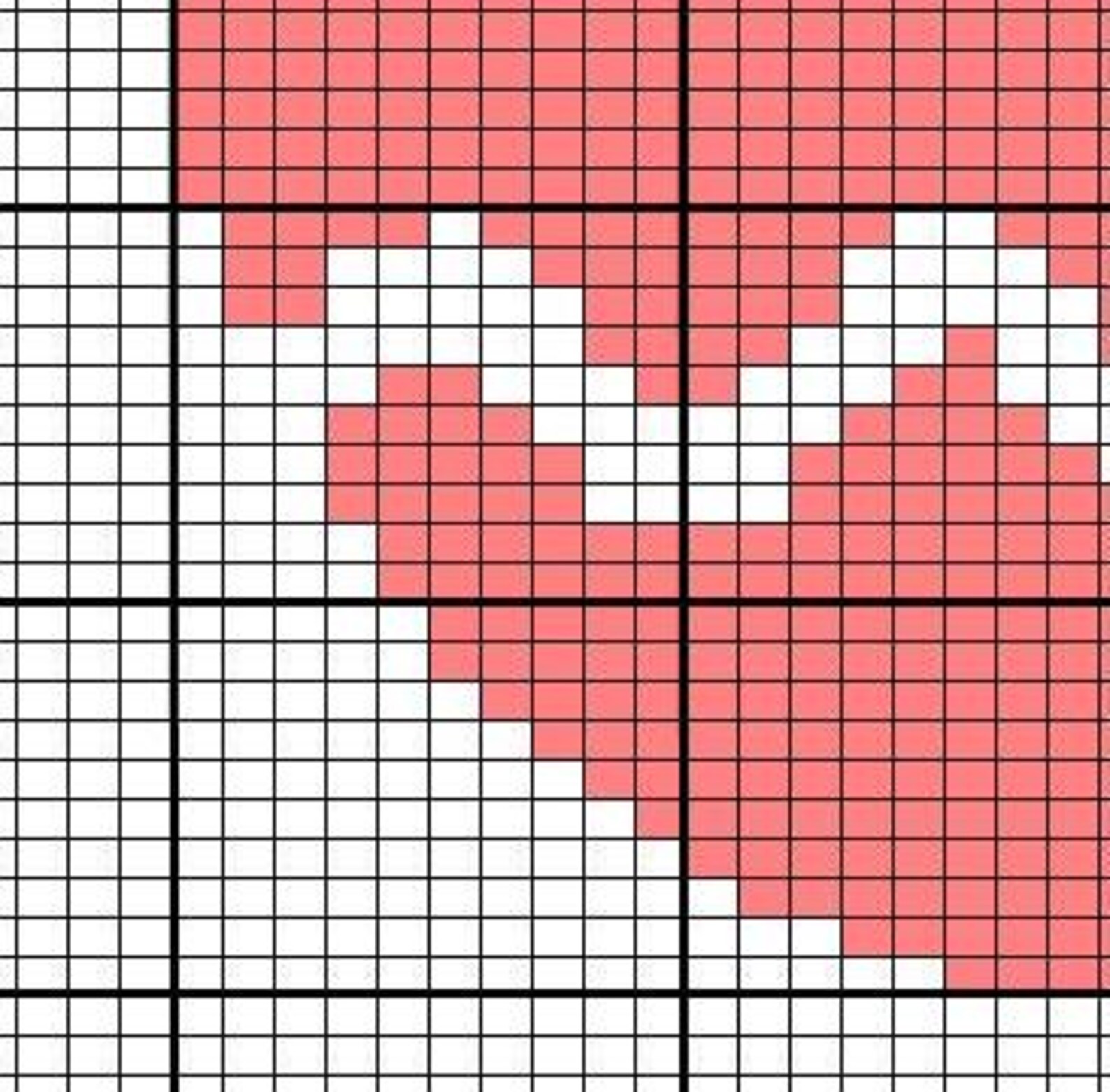 Christmas Tree Ball Motif Intarsia Chart for Machine and Hand Knitting ...