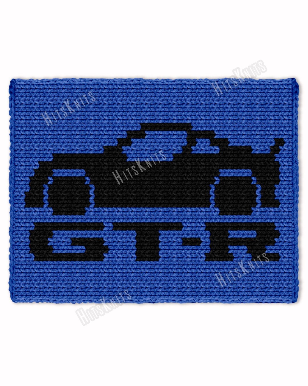 Sport Car Chunky Blanket - Knitting Pattern PDF - Knit Blanket Intarsia ...