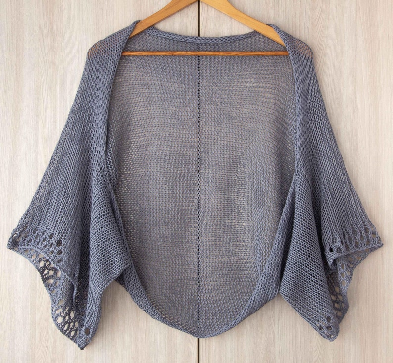 KNITTING PATTERN Summer Cotton Cardigan Pdf Easy Tutorial Knit | Etsy UK