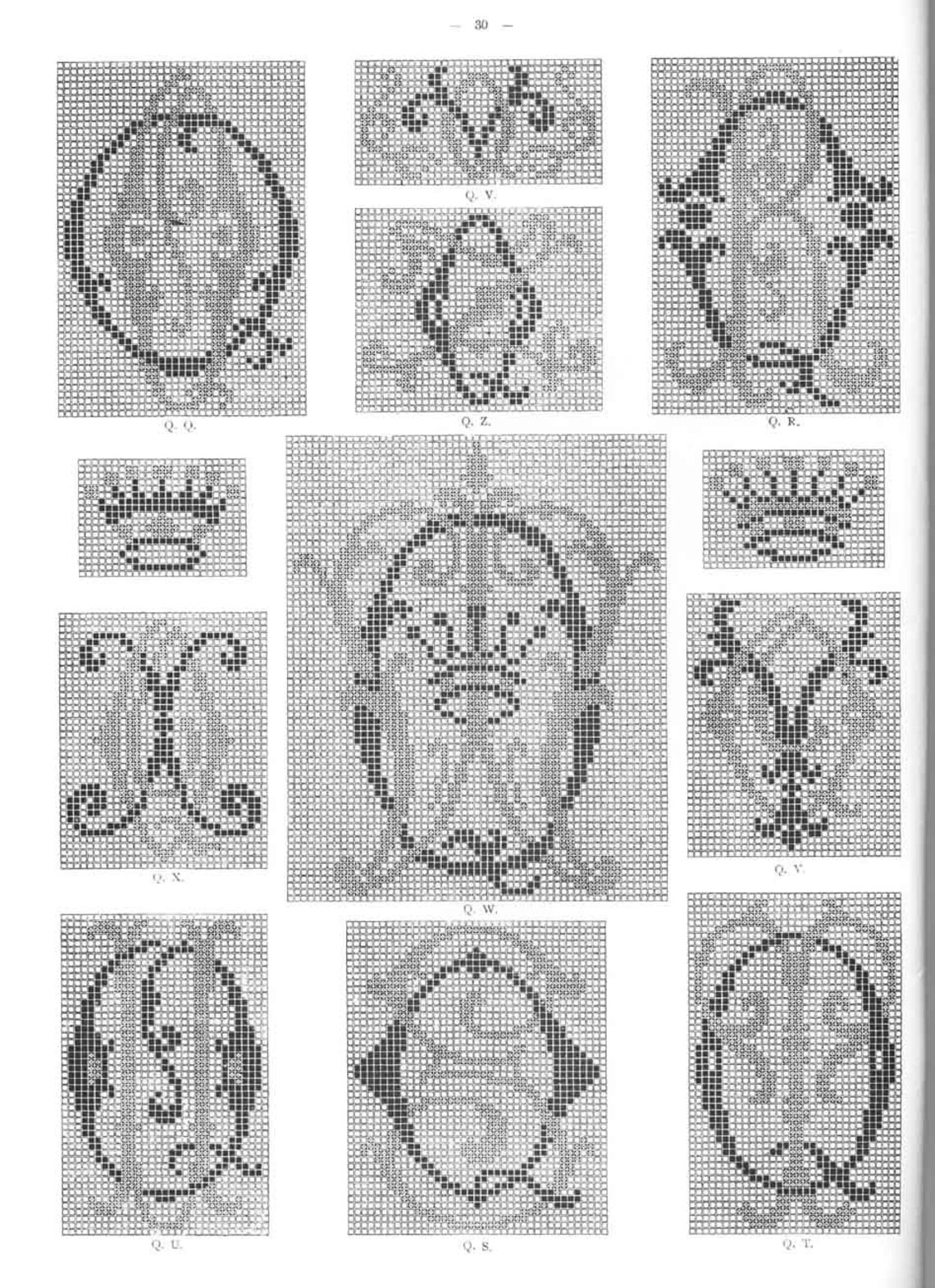 PDF Set of Monograms Charts, 40 Pages, Calligraphy Calligraphic Letters ...