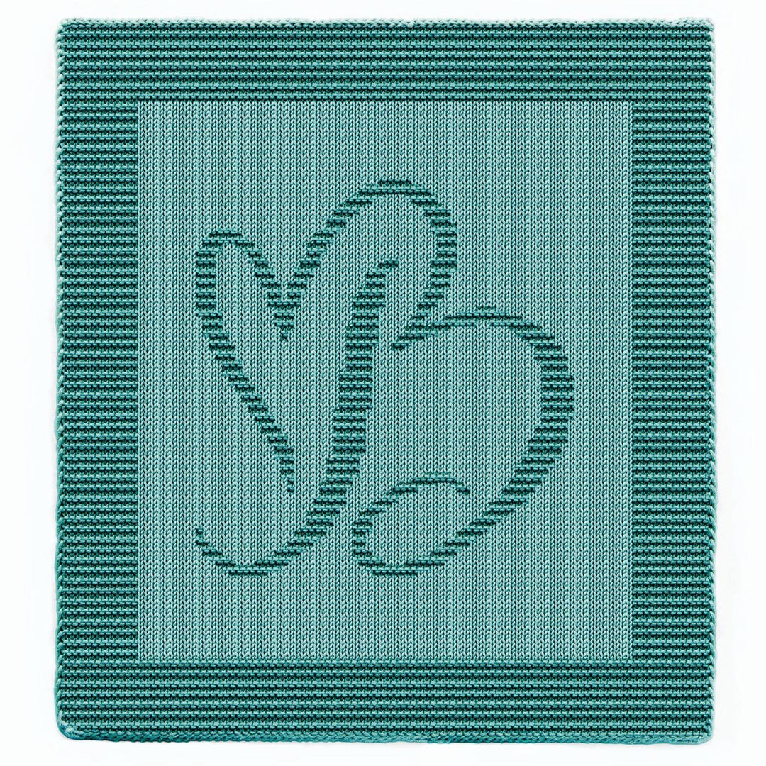 Knitting Pattern Calligraphic Textured Letter B – Alphabet Monogram ...