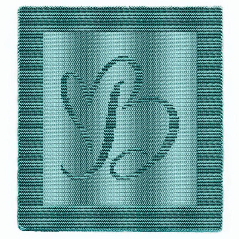 Knit Letter Block Pattern - Etsy