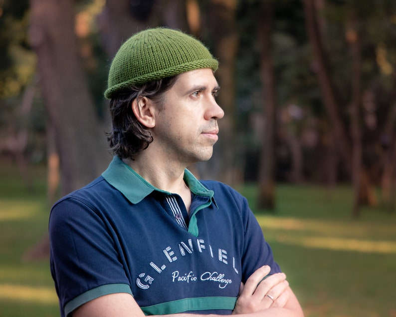 KNITTING PATTERN Bulky Beanie Easy Beginner Fast Men Winter Hat Short ...