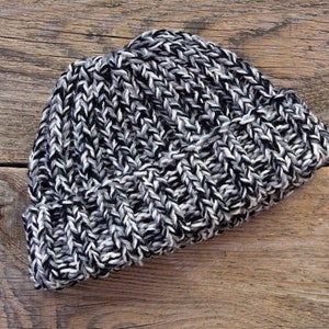 KNITTING PATTERN Short Fisherman Hat Easy Fast to Do Merino Wool Men ...