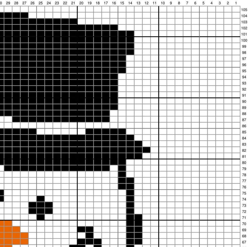 Snowman Chart for Hand and Machine Knitting Colorwork, Fair Isle ...