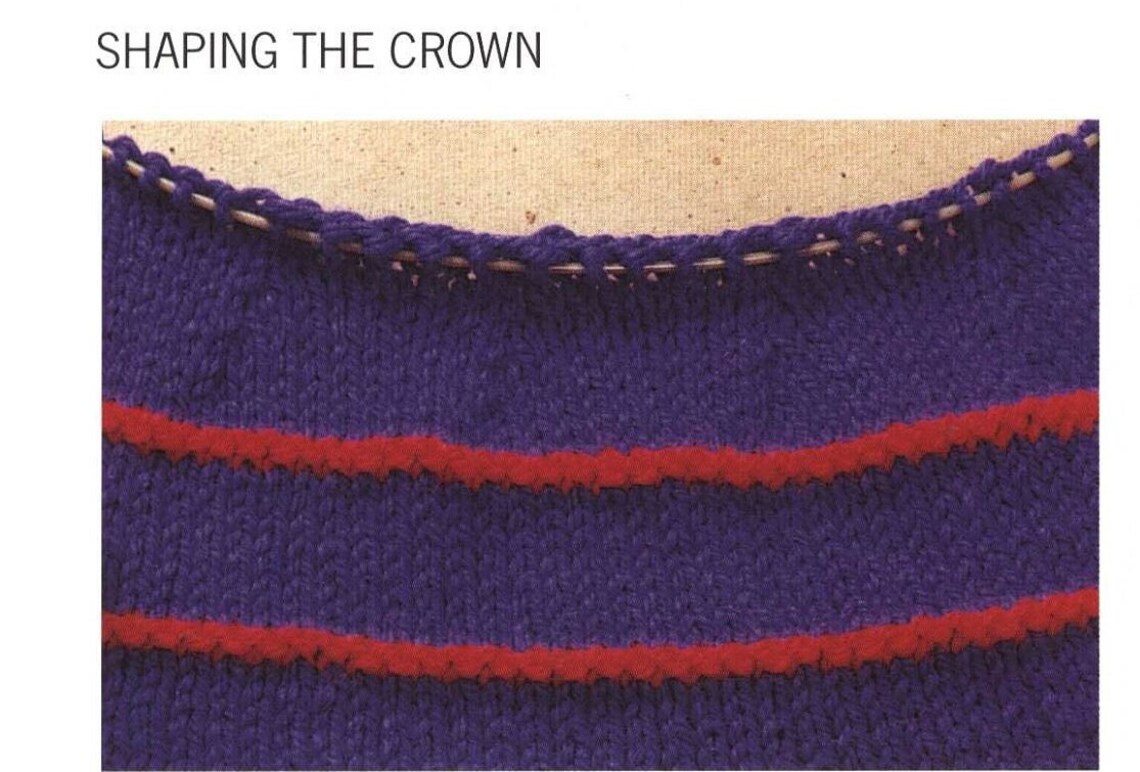 Kids Rolled Brim Hat PDF Knitting Pattern Worsted-weight Yarn Easy ...